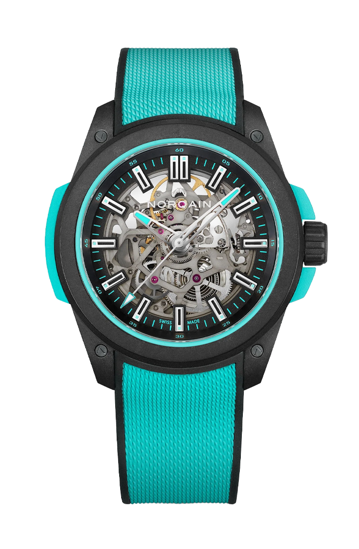 Norqain Wild One Skeleton Turquoise 42mm NNQ3000QBQ1AS/B007 2024 [Preo – Swiss Connection Watches